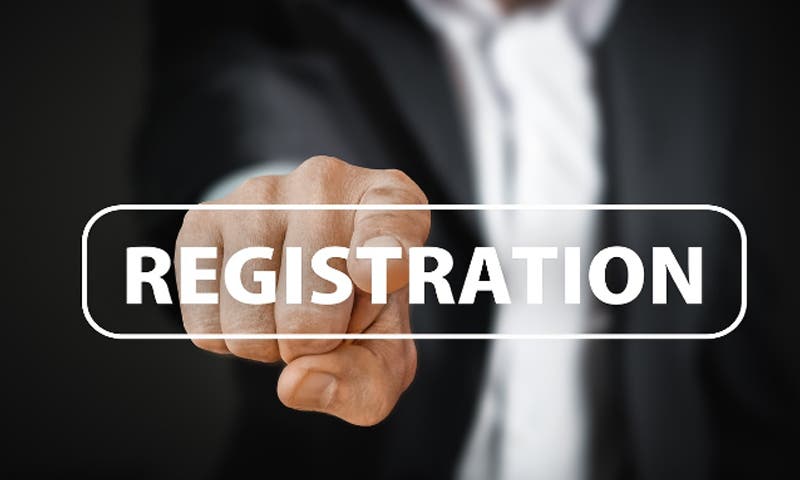 A step-by-step guide on the registration process of an authorised person